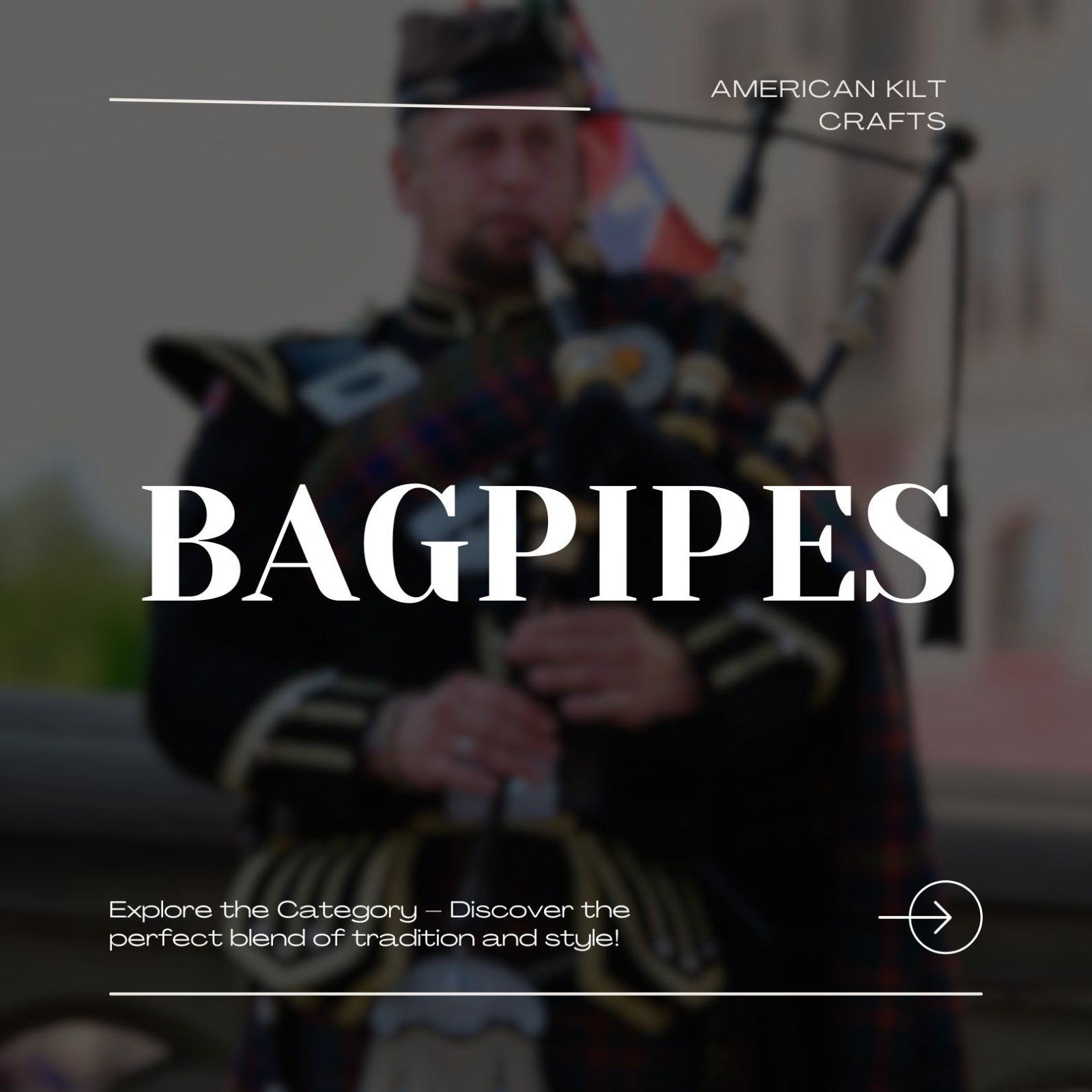 Bagpipe Flute Music - American kilt crafts